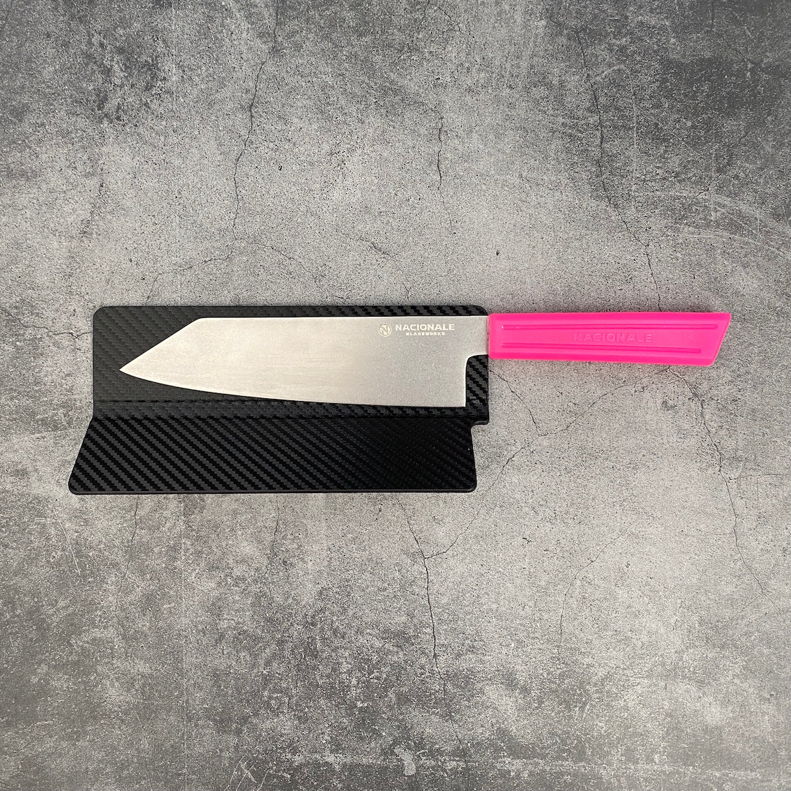 190mm Magnetic Knife Guard. Shadow Grey PU – Nacionale Bladeworks