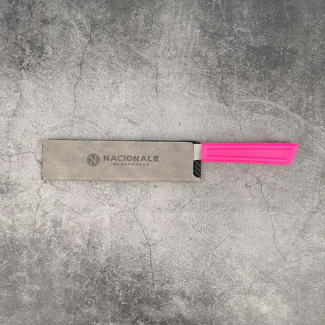 190mm Magnetic Knife Guard. Shadow Grey PU – Nacionale Bladeworks